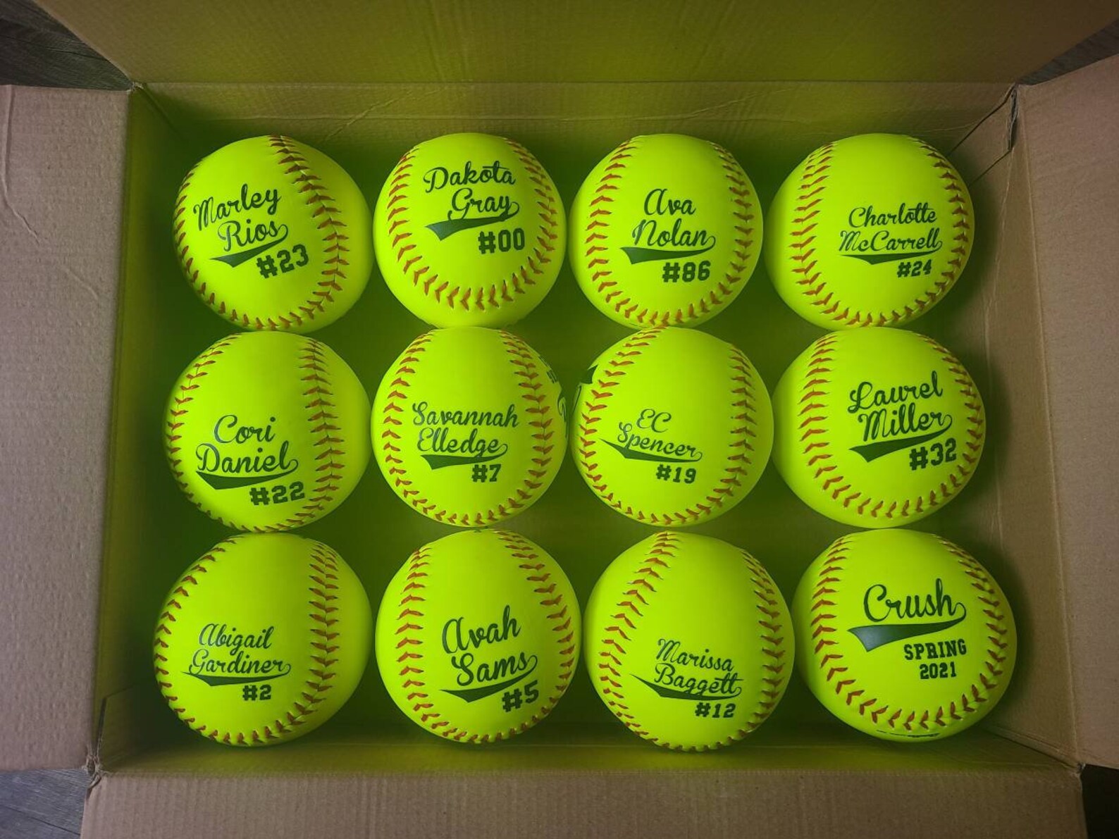 Custom Softball Personalized Softball Birth Announcement - Etsy