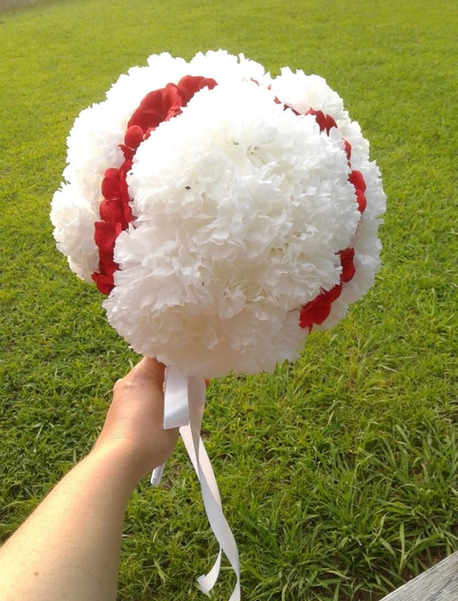 Baseball Ball Bouquet Flower Bouquet Baseball Wedding - Etsy