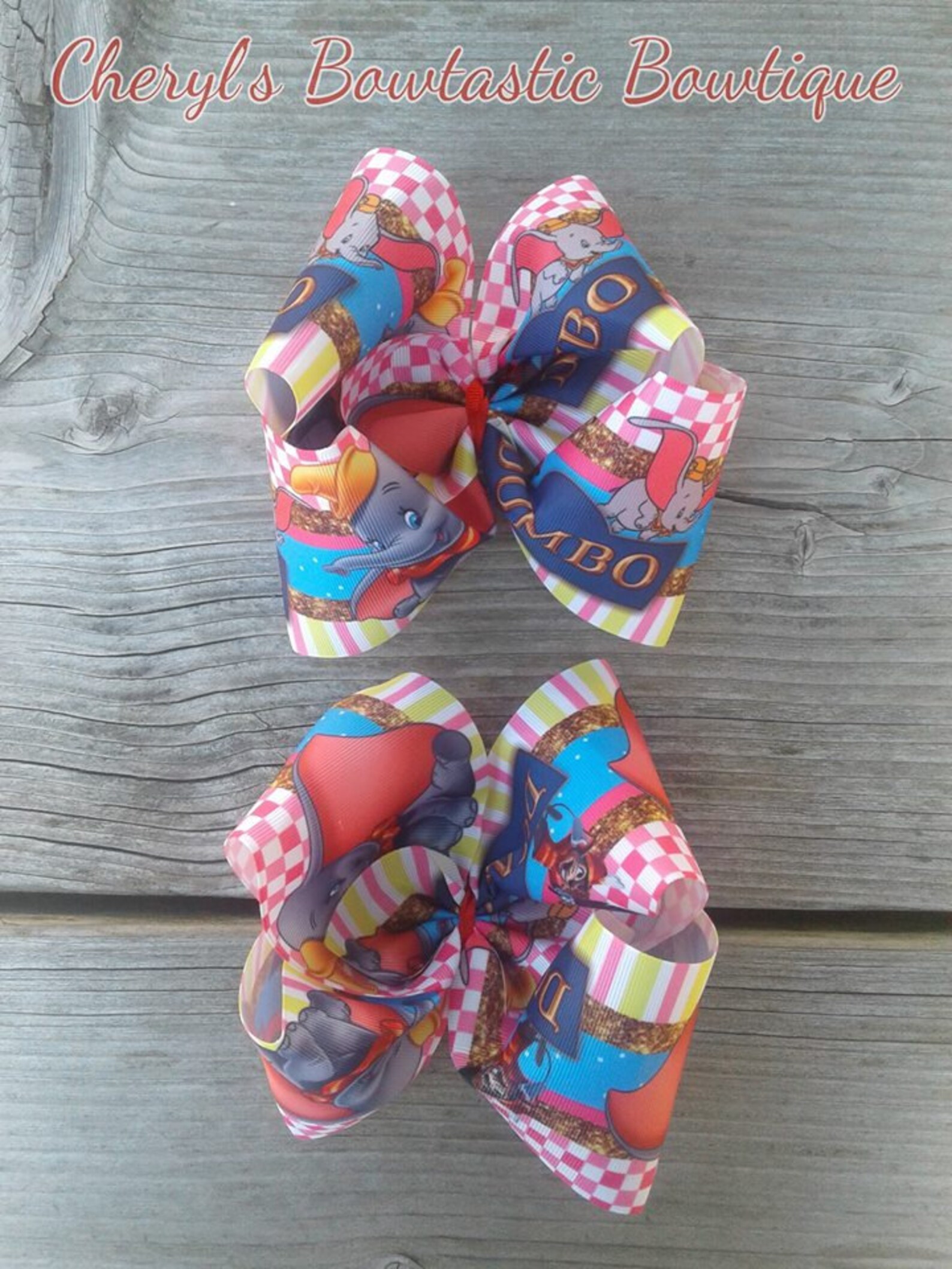 Circus Bow Dumbo Bow Circus Clown Animals Elephant | Etsy