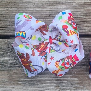 Circus Bow, Dumbo Bow, Circus Clown, Animals, Elephant Birthday Bow ...