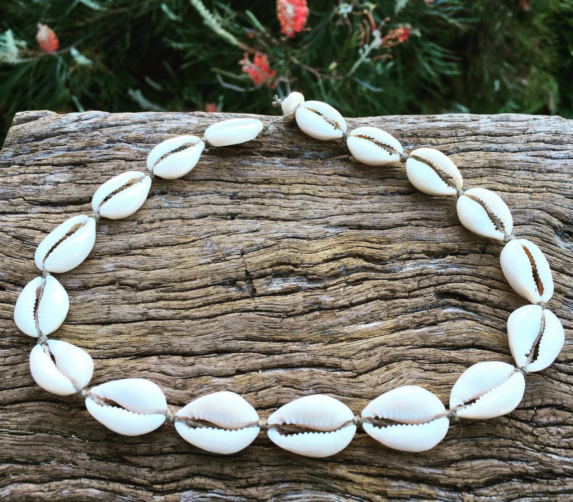 Handmade Hemp Macrame Shell Necklace With Cowrie Shells, Sea Gypsy - Etsy