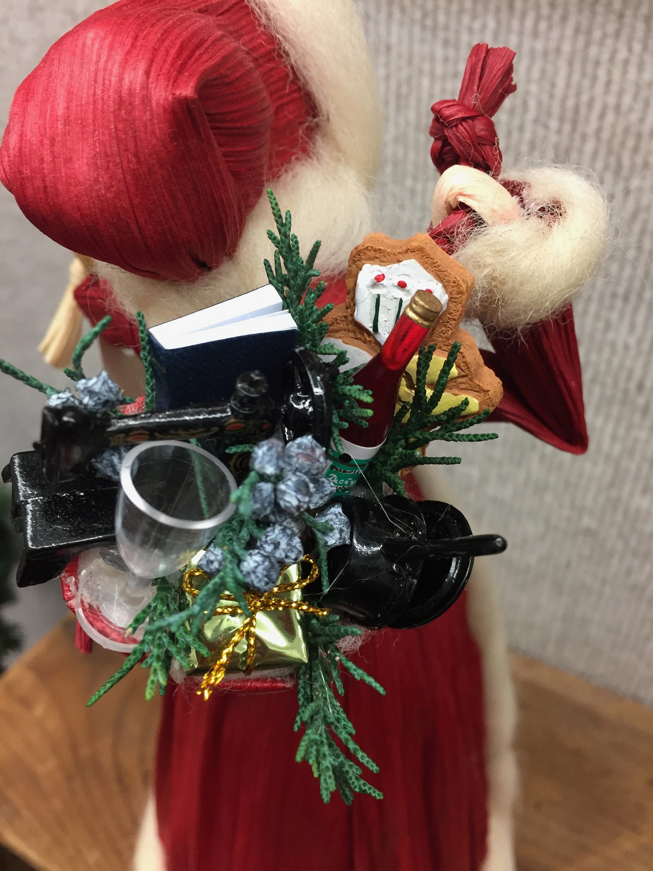 Corn Shuck Victorian Father Christmas, Corn Shuck Santa, Corn Shuck ...