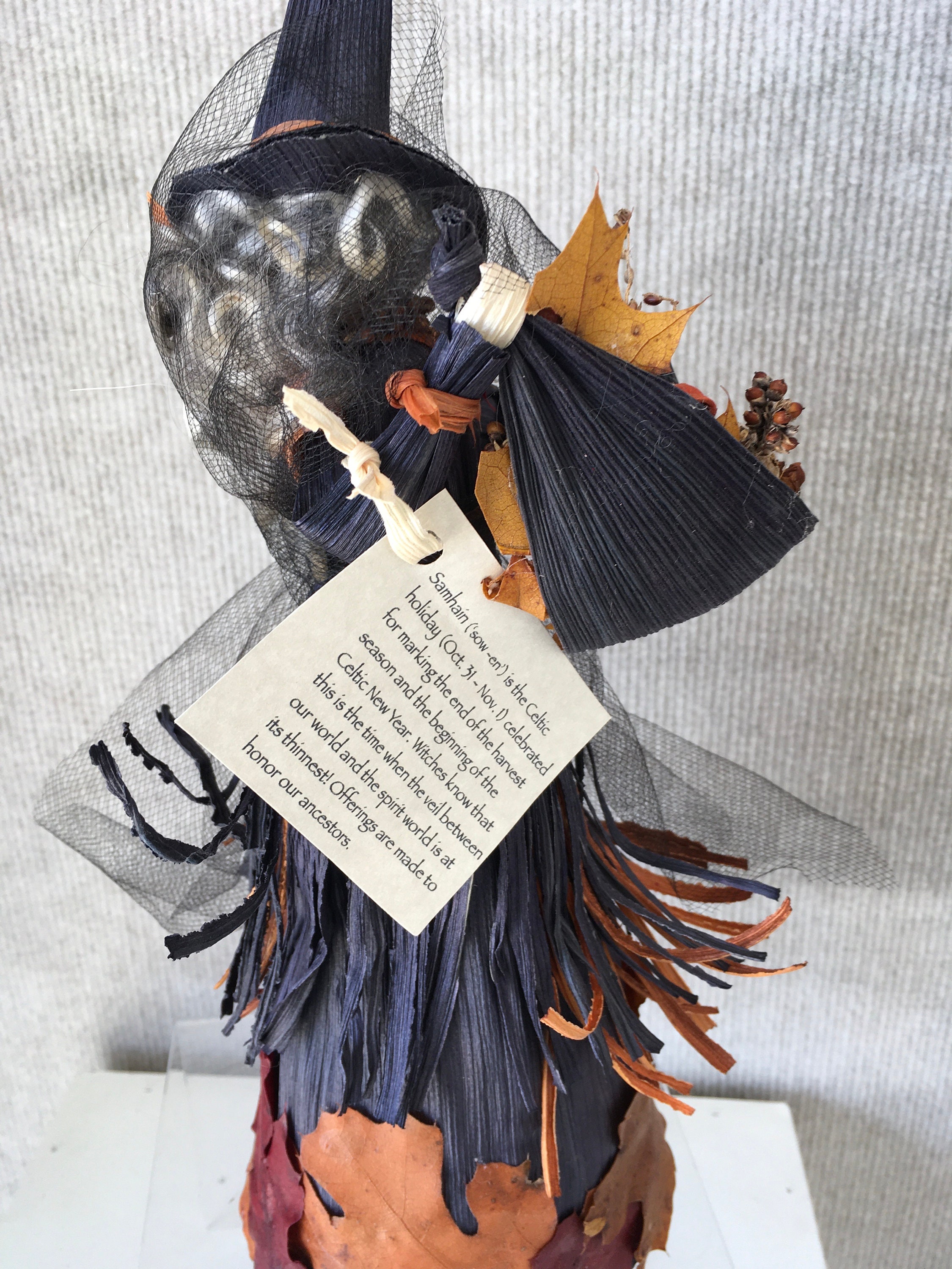Samhain Witch, Corn Husk Samhain Witch, Samhain Corn Shuck Witch ...