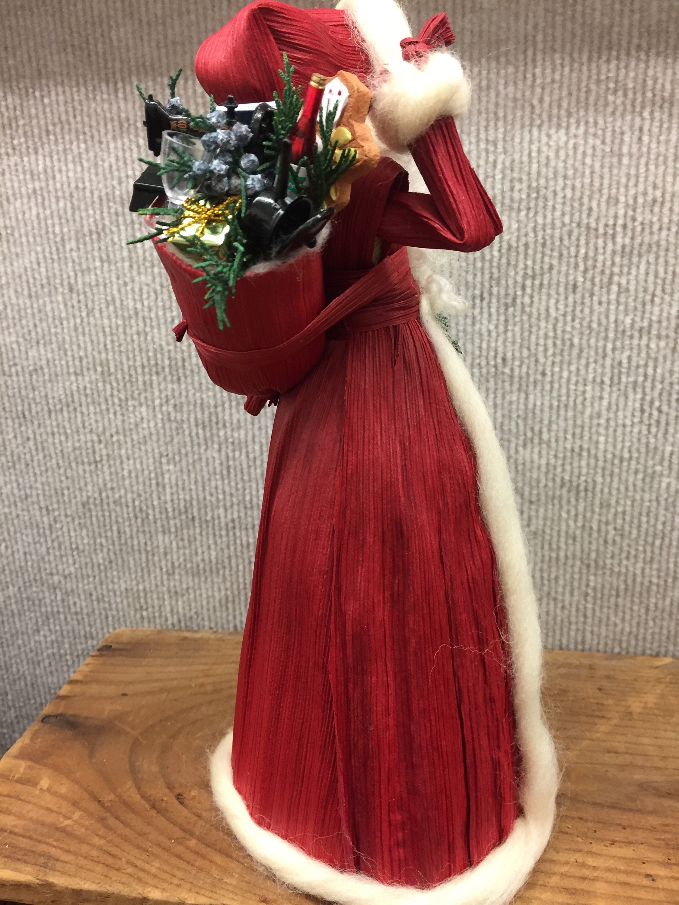 Corn Shuck Victorian Father Christmas, Corn Shuck Santa, Corn Shuck ...