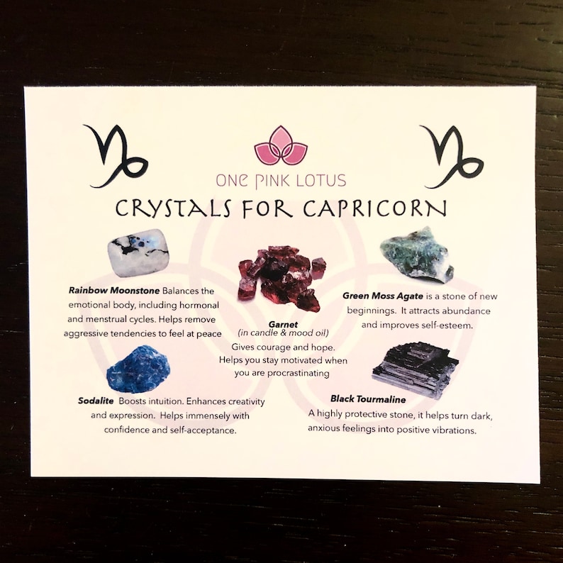 CAPRICORN GIFT BOX - Zodiac Astrology Kit, Birthday or Special Occasion ...