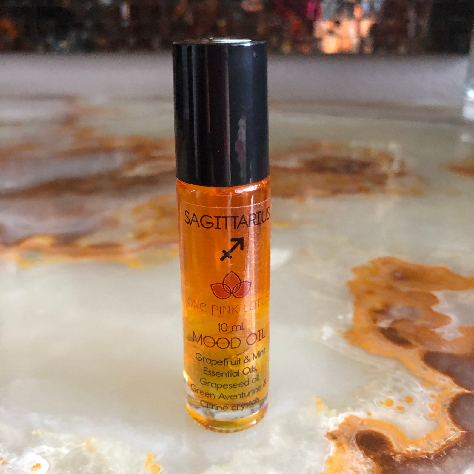 Zodiac Mood Oil With Essential Oils and Crystals | Etsy