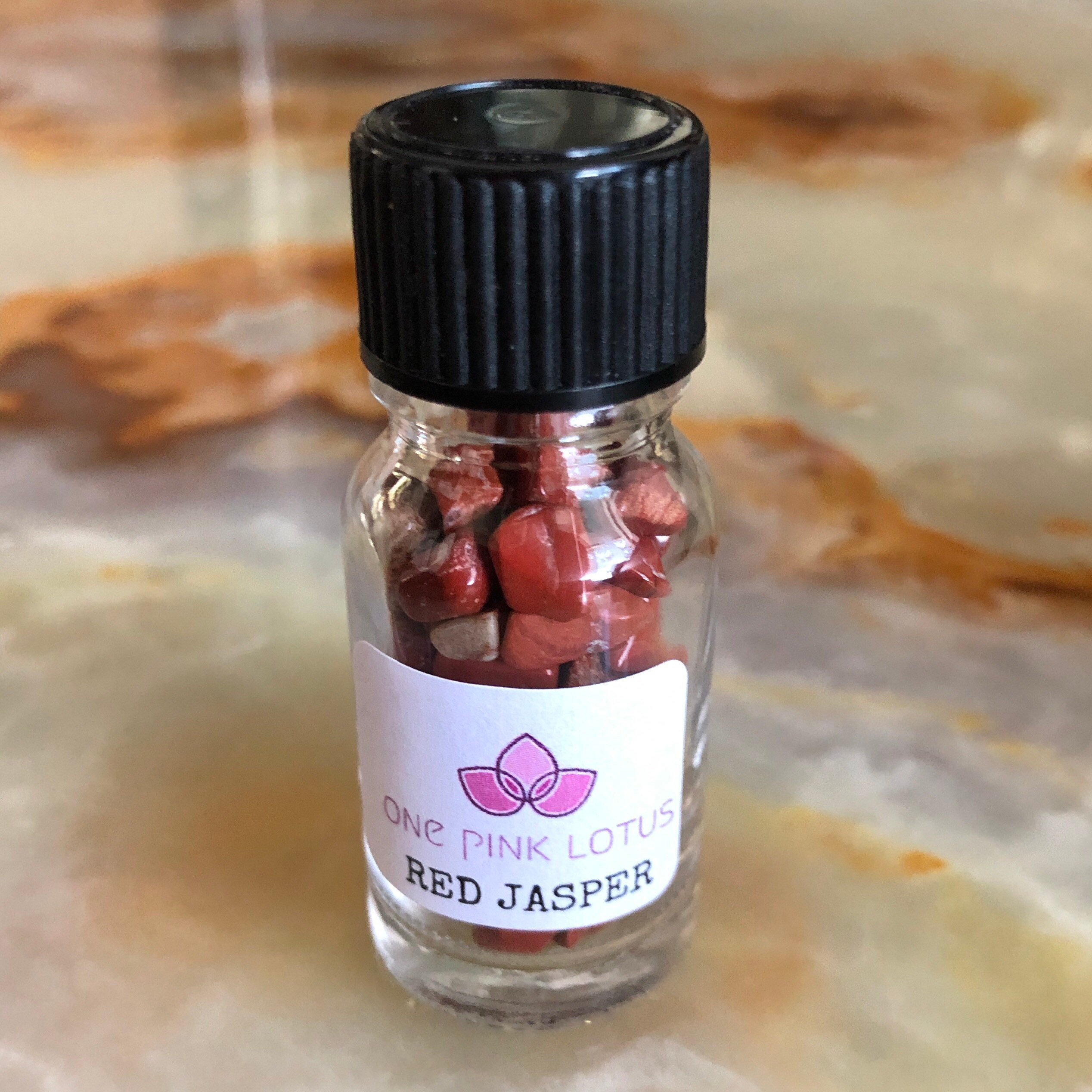 RED JASPER Chips (small Gift) in a Bottle for Spells, Meditation or ...