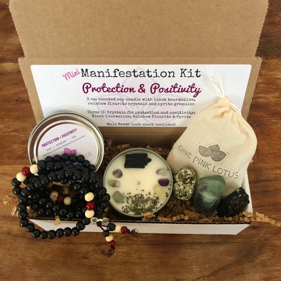 PROTECTION & POSITIVITY MINI Manifestation Kit meditation | Etsy