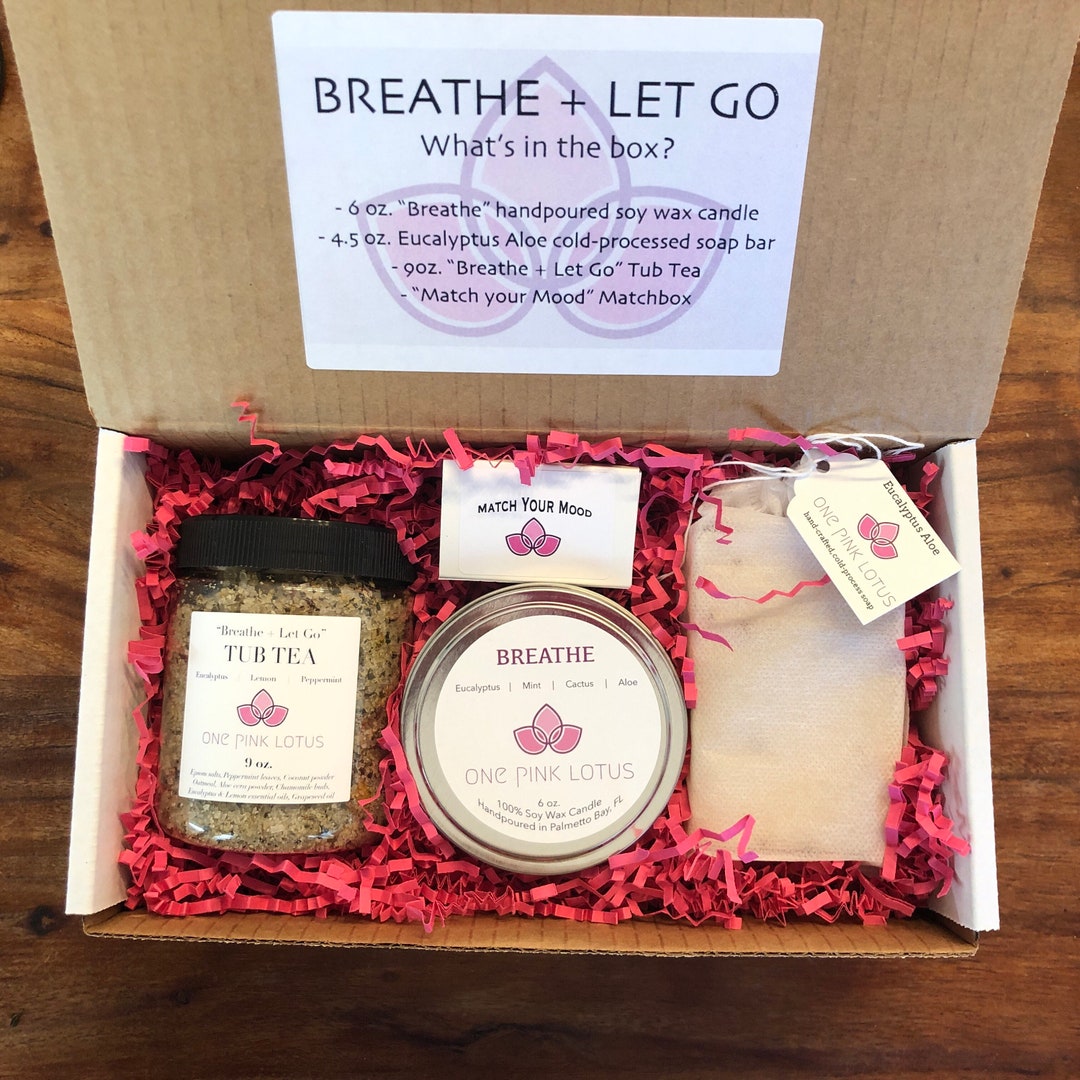 BREATHE + LET GO Spa and Bath Kit / Gift Box - Etsy