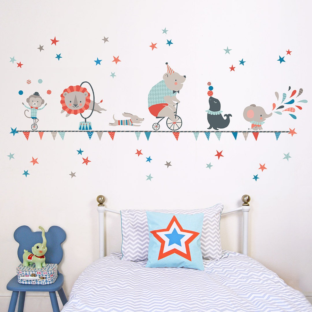 Circus Wall Sticker - Etsy
