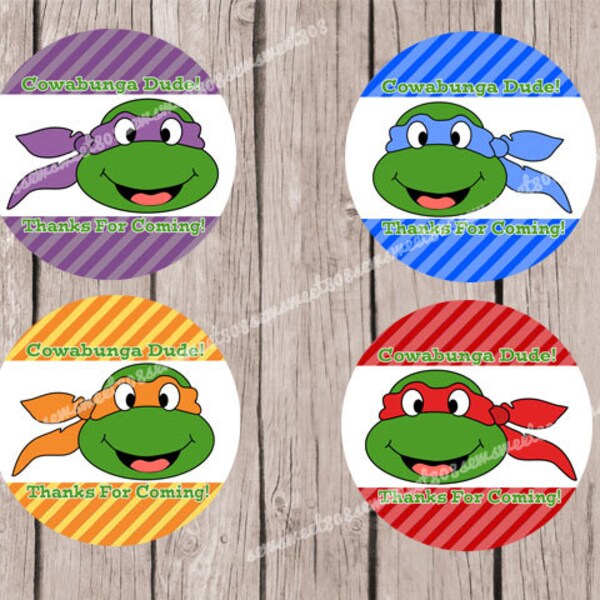 Ninja Turtle Thank - Etsy