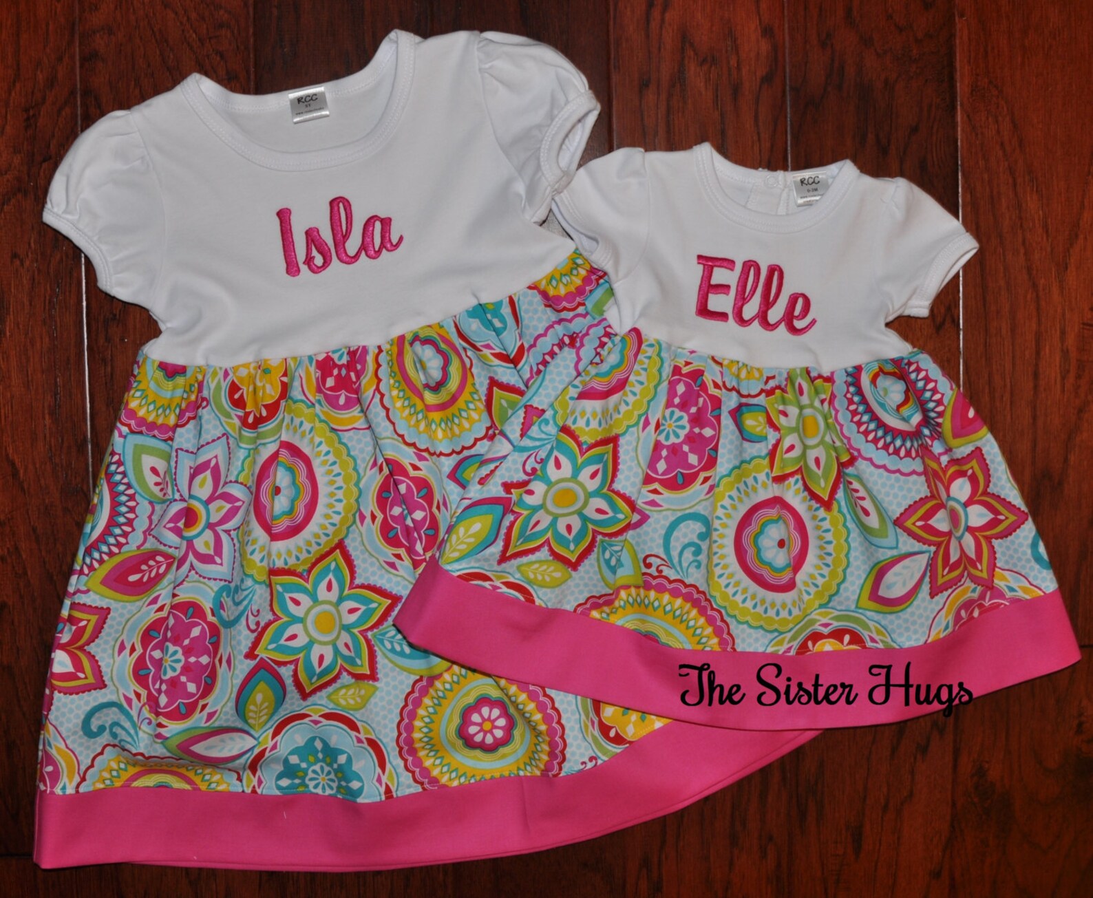 Personalized Big Sister Little Sister Matching Dresses, USA Made New ...