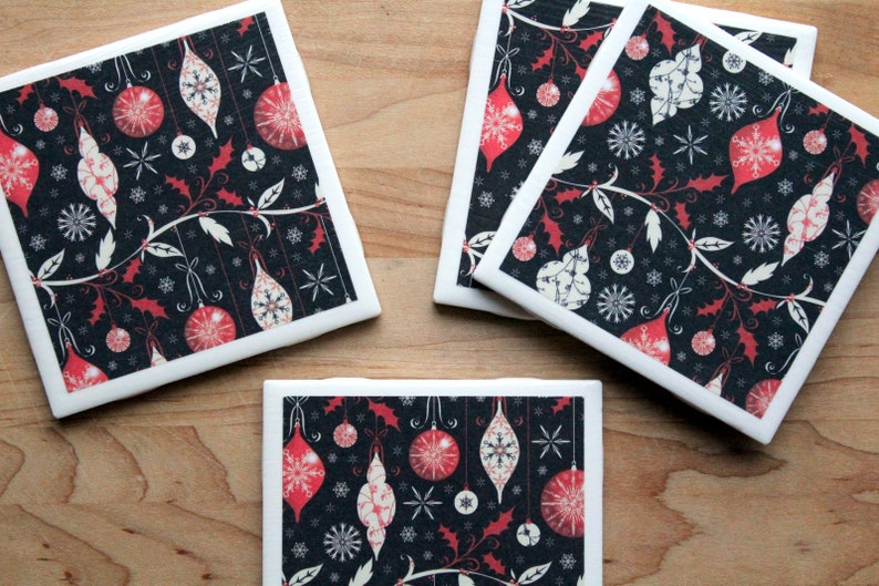 Ornament Coasters Tile Coasters Drink Coasters Coasters | Etsy