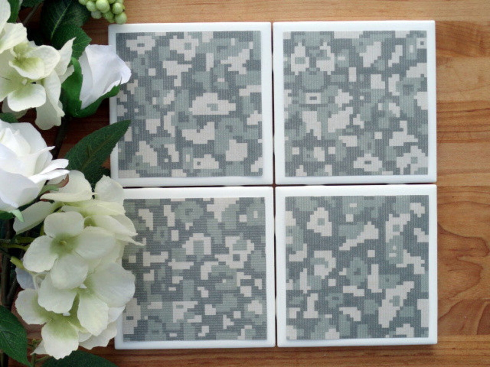 Ceramic Tile Coasters Coaster Set Table Coasters | Etsy