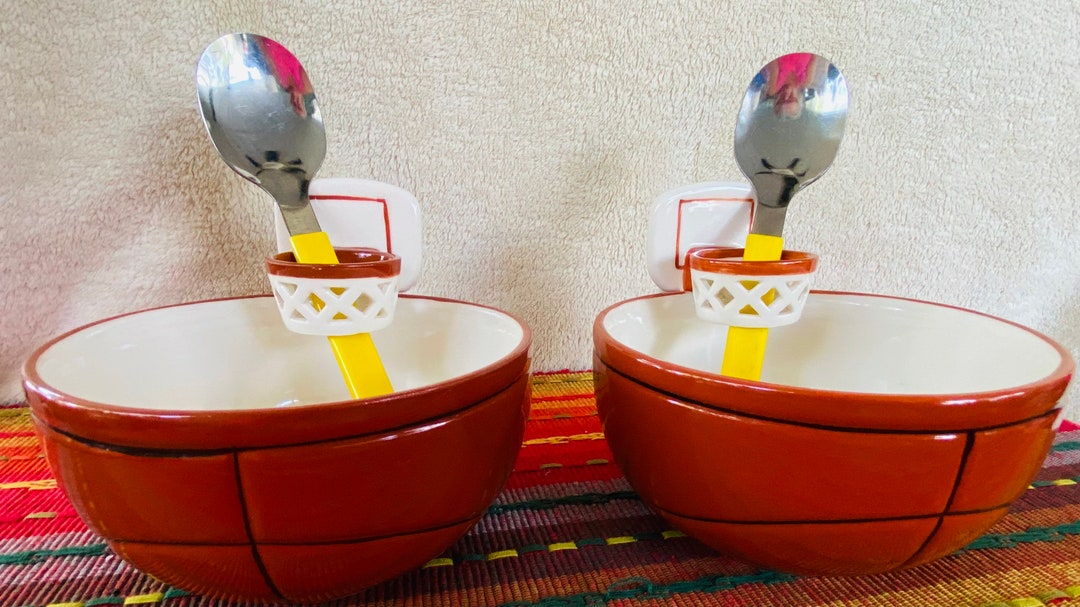 Basketball Cereal Bowls - Etsy