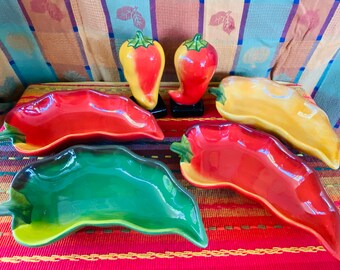 Chili Pepper Plates - Etsy