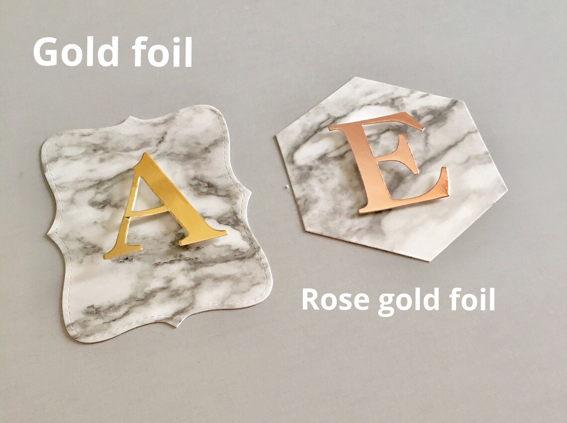 Marble Banner Sign Modern Wedding Decor Rose Gold Foil Letters | Etsy