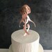 Jellyfish Cake Topper in Rose Gold Sequin and Blush Satin for Beach ...