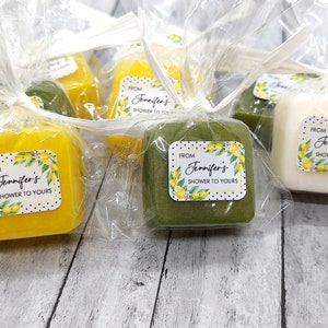 Lemon Bridal Shower Favors, Lemon Soap Favor, Lemon Theme Wedding Party ...