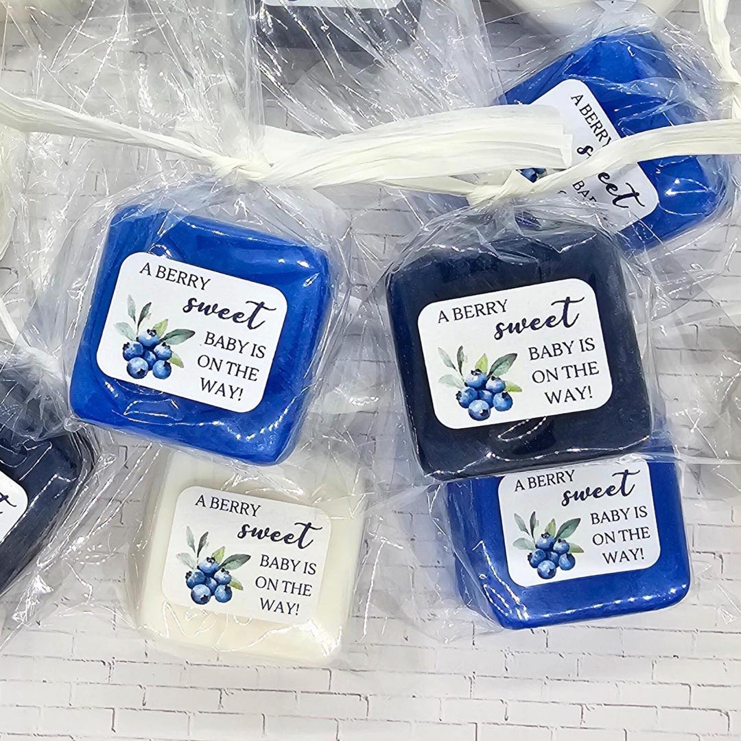 Blueberry Baby Shower Favors Blueberry Soaps Blue Berry Sweet One Boy ...