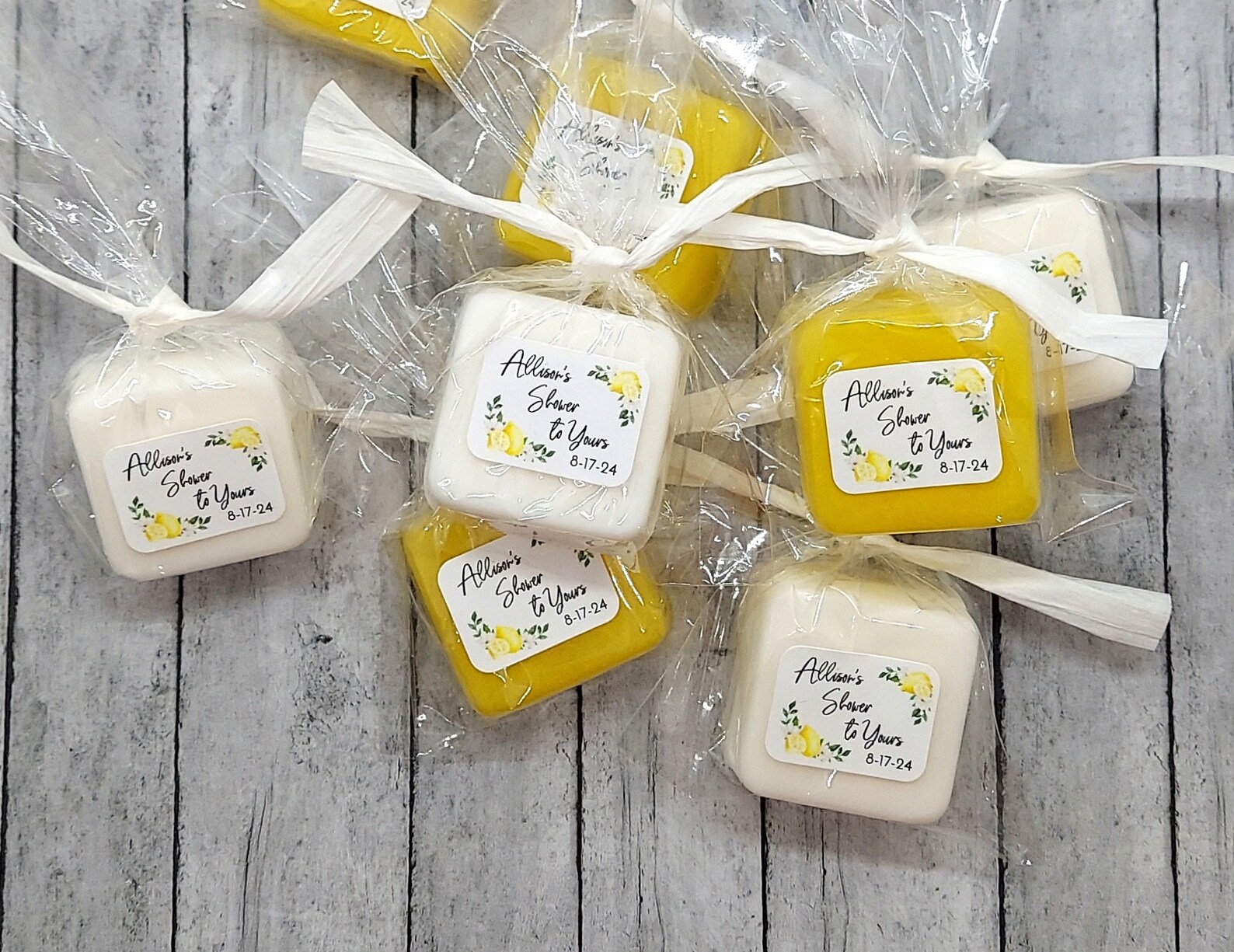Lemon Bridal Shower Favors Lemon Soap Favors Lemon Theme - Etsy