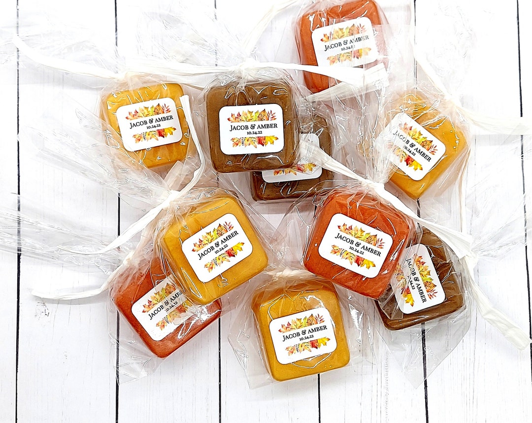 Fall Wedding Favor Soaps for Guests, Autumn Bridal Shower Favors ...