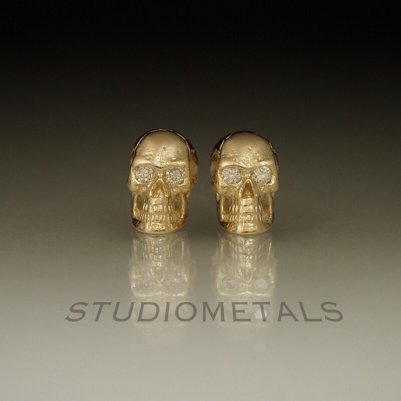 Skull Earrings - Etsy