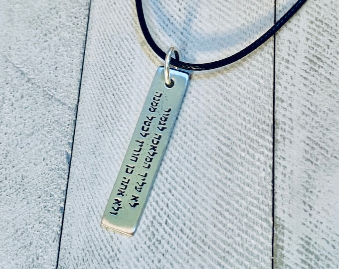 Lo Alecha Necklace (pirkei Avot)--"you Are Not Obligated to Complete ...