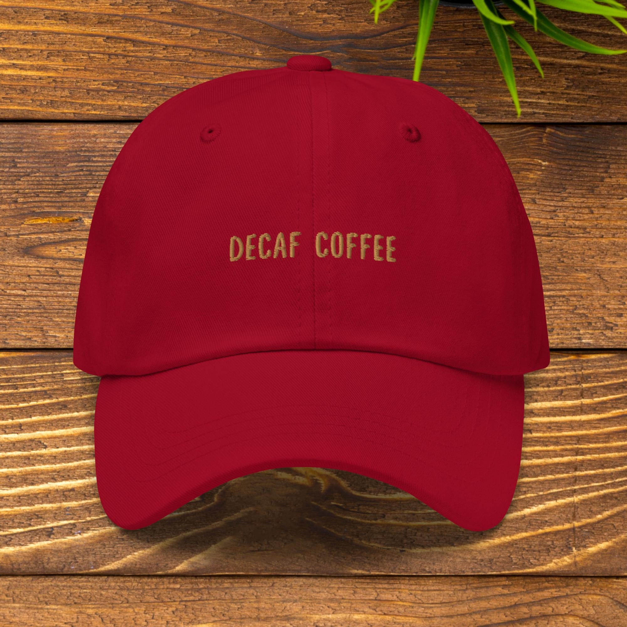 Decaf Coffee Hat Multiple Colors, Embroidered Specialty Coffee Industry ...