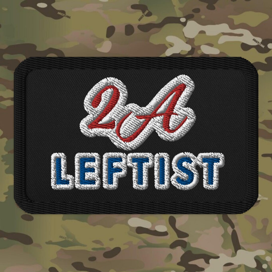 2A Leftist Embroidered Patch, Antifa Patch, Antifascist Patch, Morale ...