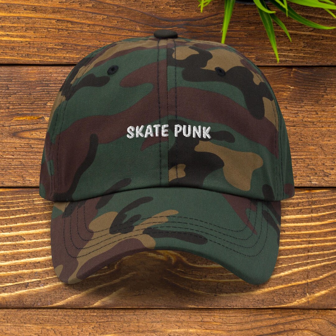 Skate Punk Hat Multiple Colors, Embroidered Punk Rock Dad Hat, Hardcore ...