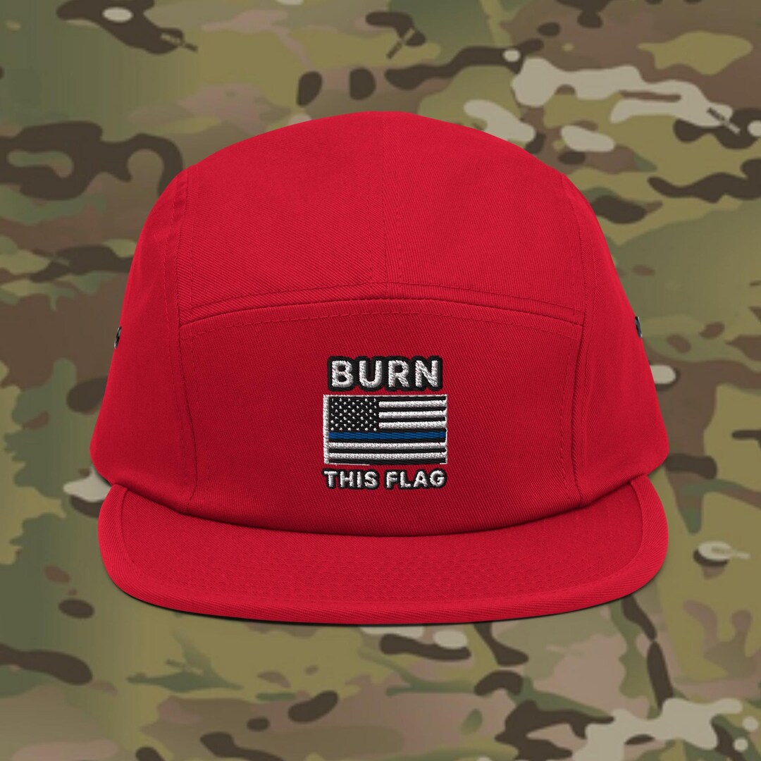 Anti Cop Burn Blue Lives Matter Flag, Multiple Colors Hat, Leftist Hat ...