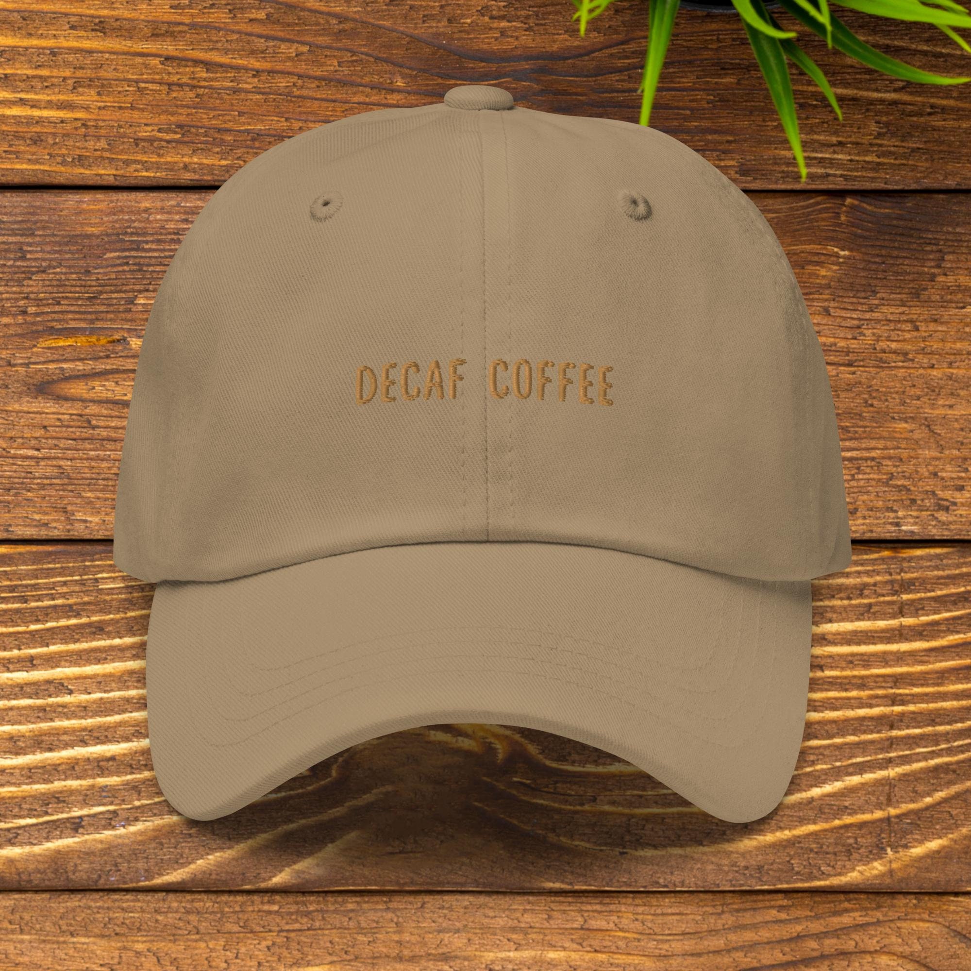 Decaf Coffee Hat Multiple Colors, Embroidered Specialty Coffee Industry ...