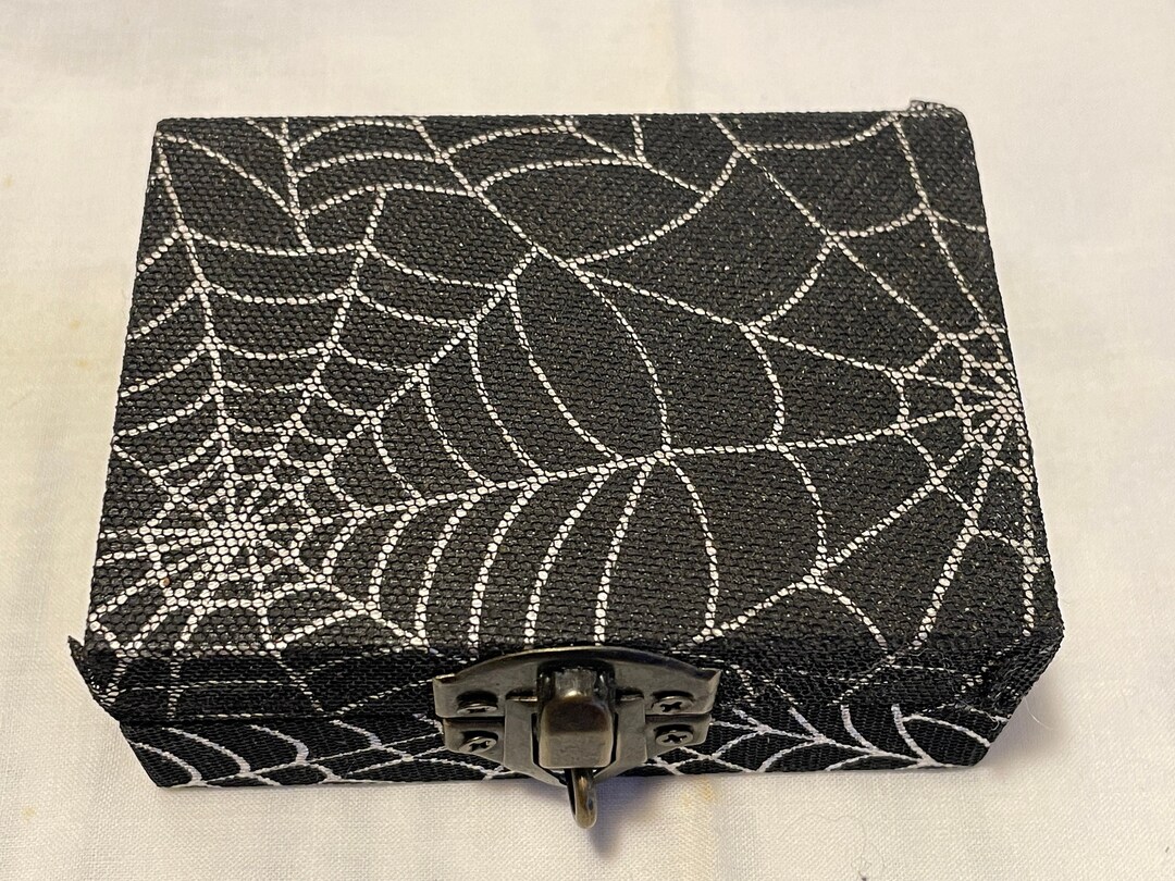 Spider Web Small Box With Plastic Runes Included - Etsy