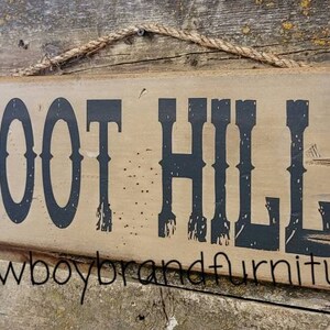 Boot Hill, Western, Antiqued, Wooden Sign - Etsy