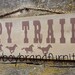 Happy Trails, Western, Antiqued, Wooden Sign - Etsy