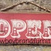 Open and Closed Sign Set, Western, Antiqued, Wooden Signs - Etsy
