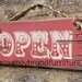 Open and Closed Sign Set, Western, Antiqued, Wooden Signs - Etsy