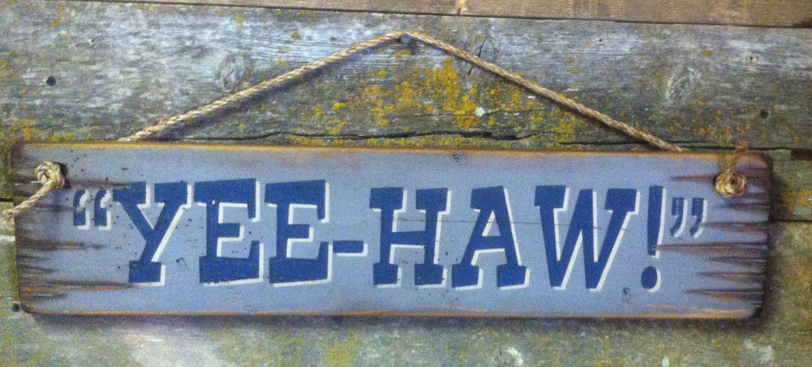 Yee-haw Western Antiqued Wooden Sign - Etsy
