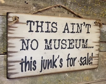 Junk for Sale Sign - Etsy