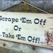 Scrape Em off or Take Em Off Western Antiqued Wooden Sign - Etsy