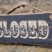 Open and Closed Sign Set, Western, Antiqued, Wooden Signs - Etsy