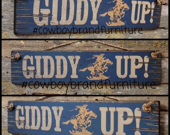 Cowboy up Sign | Etsy