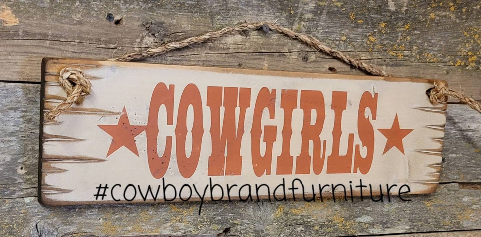 Cowboys-cowgirls Western Bathroom Wooden Signs | Etsy