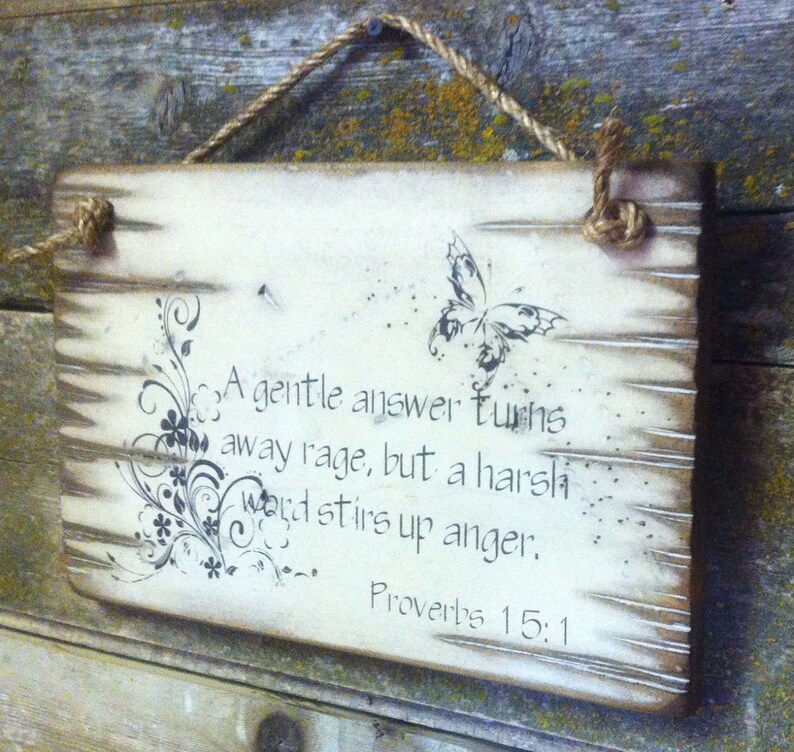 Proverbs 15 1 A Gentle Answer Turns Way Rage Western | Etsy