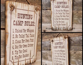 Hunting Camp Sign - Etsy