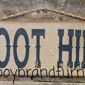 Boot Hill, Western, Antiqued, Wooden Sign - Etsy