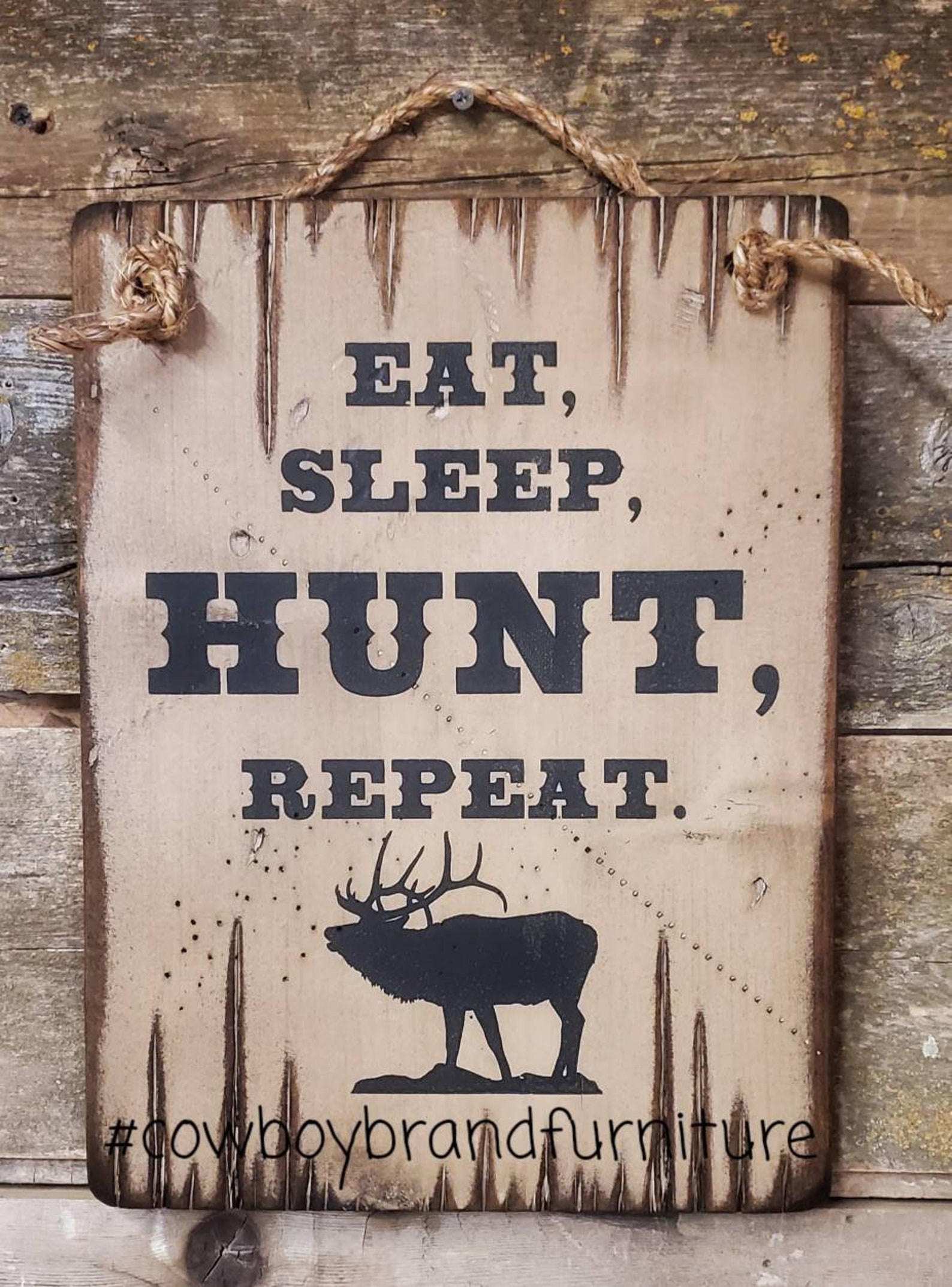 Eat, Sleep, HUNT, Repeat, Rustic, Wooden, Antiqued Sign - Etsy