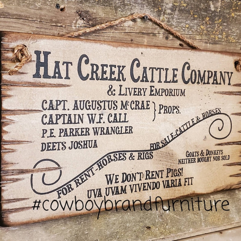 Antique Wood Western Sign - Etsy