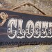 Open and Closed Sign Set, Western, Antiqued, Wooden Signs - Etsy